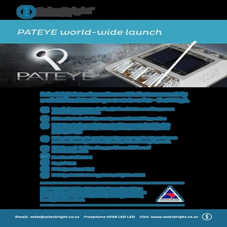 Solar Bright Pateye Flyer | PDF