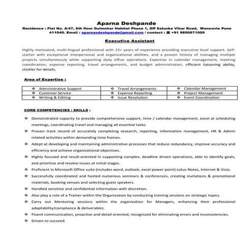 Aparna Resume 2016 | PDF
