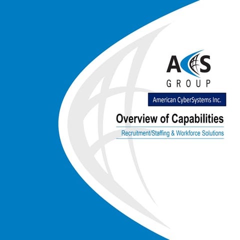 ACS Group Capabilities Presentation | PPT