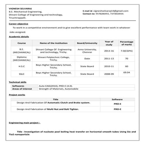 VIGNESH_SELVARAJ_CV | DOC | Chemistry | Science