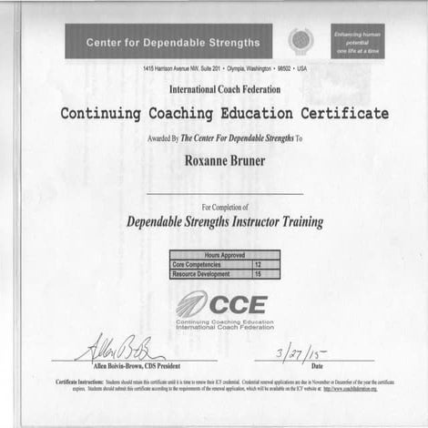 coaching certificate | PDF