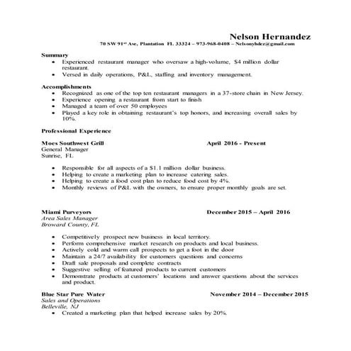 Nelson Hernandez Resume-2 | DOCX