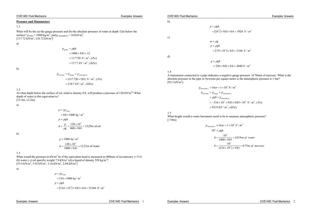 3_hydrostatic-force_tutorial-solution(1) | PDF