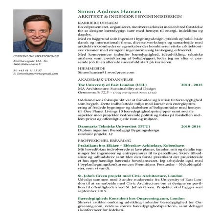 2015 - CV - Simon Andreas Hansen | PDF
