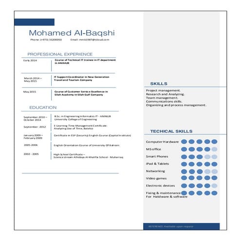 New Mohammed Moshen CV | PDF