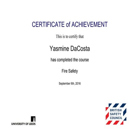 Fire_Fire Safety certificate of completion | PDF
