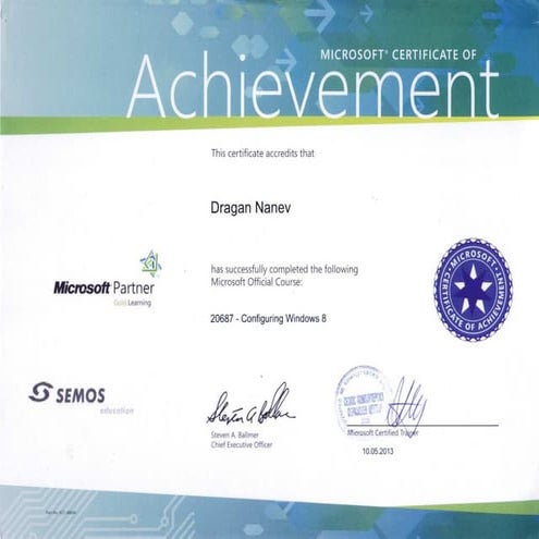 Microsoft Certificate | PDF