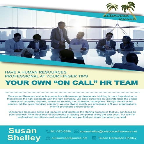 Outsourced Resource Brochure 2016 | PDF