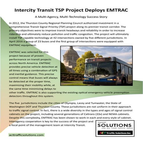 EMTRAC Deployed in Olympia Washington_Rev 1 | PDF | Automotive