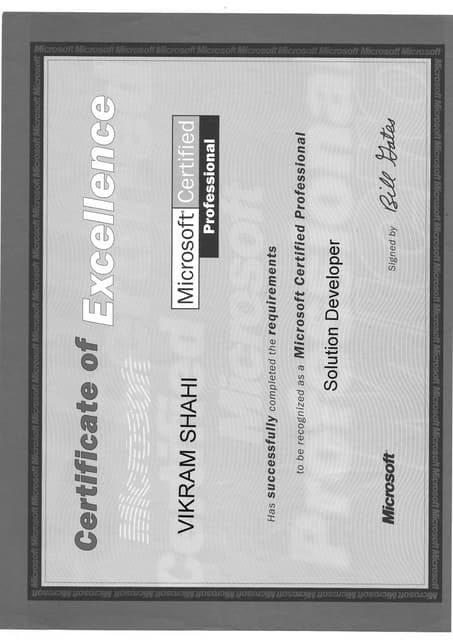 MCPS certificate | PDF