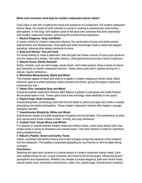 Panam pan asian restaurant interior design case study | PPTX | Interior ...