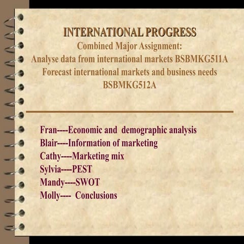 INTERNATIONAL PROGRESS | PPT
