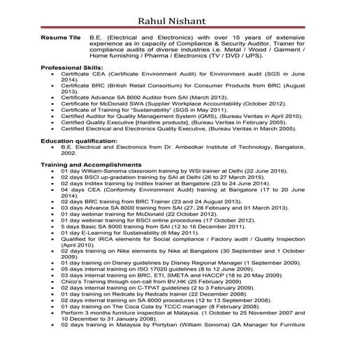 CV_Rahul_Nishant | PDF