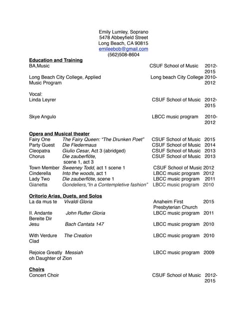 changes resume | DOCX