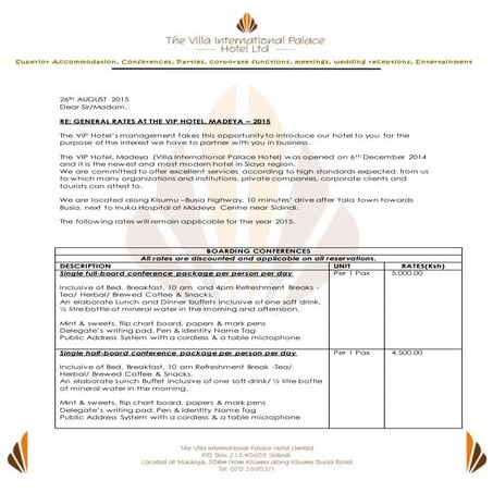 STANDARD RATES | DOCX