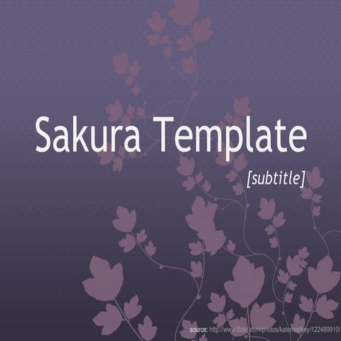 Copy of Sakura | PPT