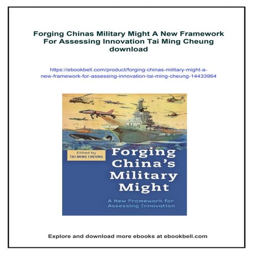 Forging Chinas Military Might A New Framework For Assessing Innovation ...