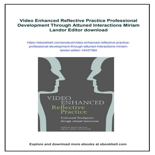Video Enhanced Reflective Practice Professional Development Through ...