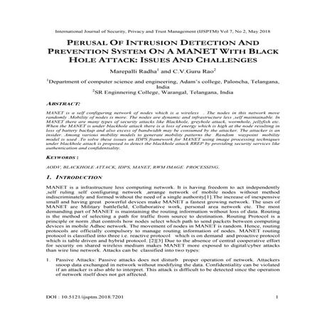 Wormhole attack in Mobile Adhoc Networks | PPTX