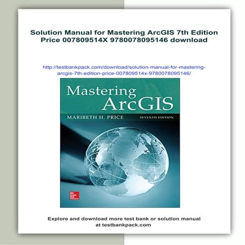Solution Manual for Mastering ArcGIS 7th Edition Price 007809514X 9780078095146 | PDF