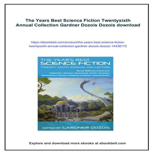 The Years Best Science Fiction Twentysixth Annual Collection Gardner ...