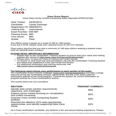 Introduction to Cisco Sales 700-150 | PDF