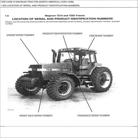 7220 CASE IH Magnum tractor (North America) parts catalog | PDF