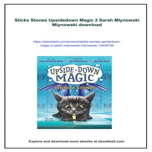 Sticks Stones Upsidedown Magic 2 Sarah Mlynowski Mlynowski | PDF