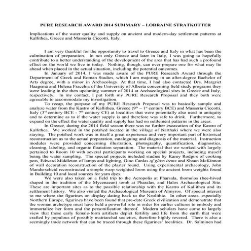 PURE Research Award Summary-Linkedln | DOC