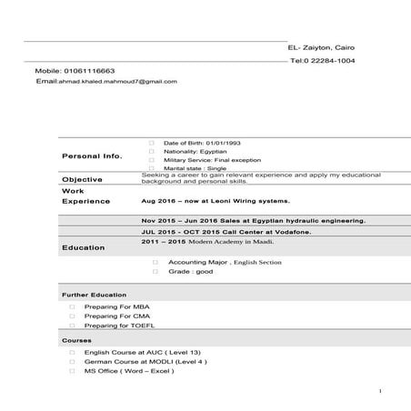 my updated cv | DOCX