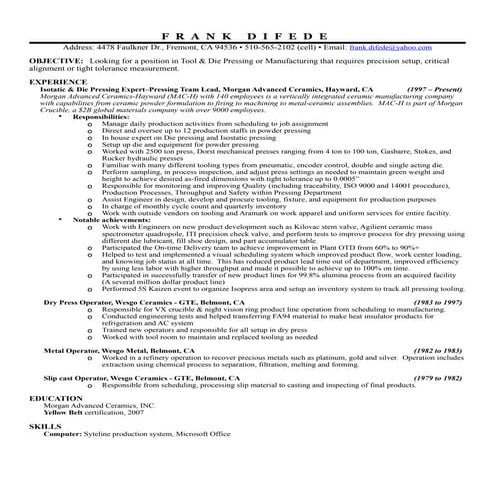 Resume (1) | PDF