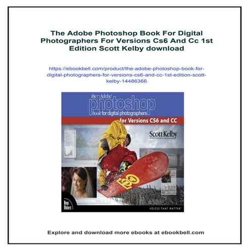 The Adobe Photoshop Book For Digital Photographers For Versions Cs6 And ...