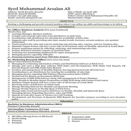 SM Arsalan Ali | PDF | Business Administration | Business