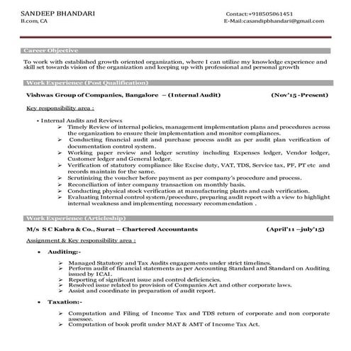 CV Sandeep (1) | DOCX