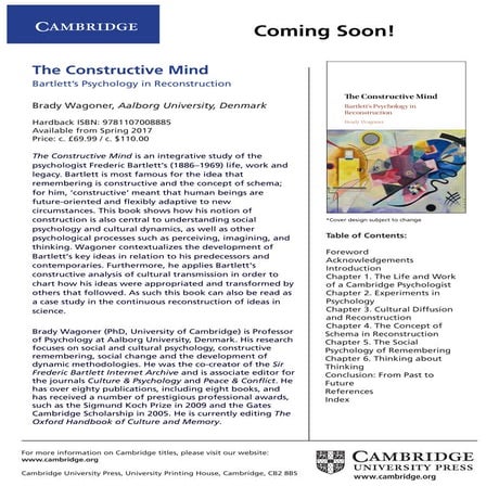 Wagoner - The Constructive Mind coming soon flyer - amended | PDF