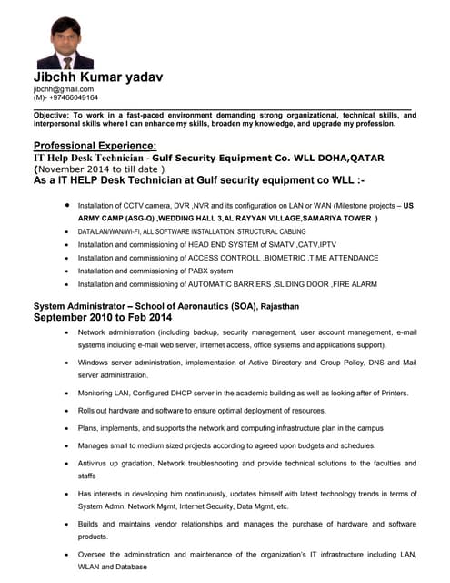 Resume_Sandeep_Kumar | DOCX | Computer Networking | Computing