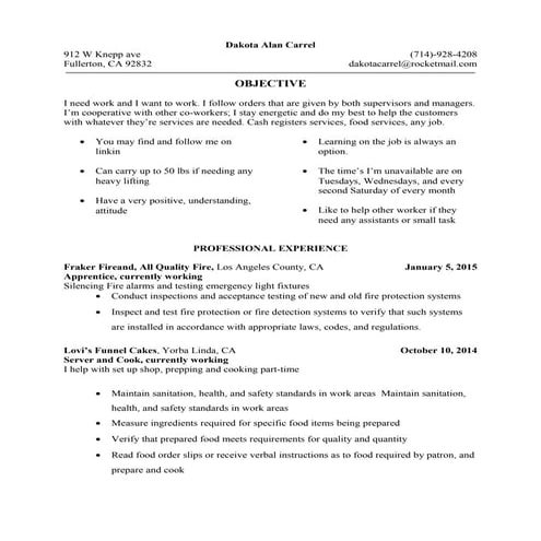 Resume redo | PDF