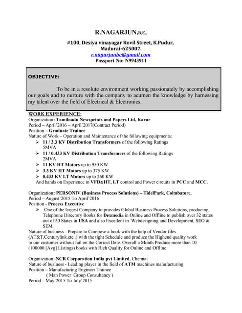 Vasanth_Resume | DOC