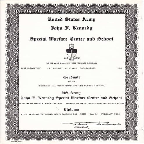 Psyop Officers Course | PDF