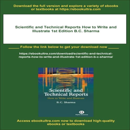 Scientific and Technical Reports How to Write and Illustrate 1st ...
