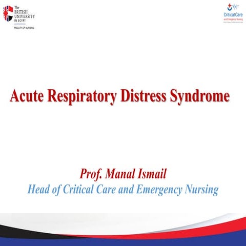 Acute respiratory distress syndrome | PPTX