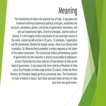 Framing The ConstitutIon PPT CLASS 12 | PPT