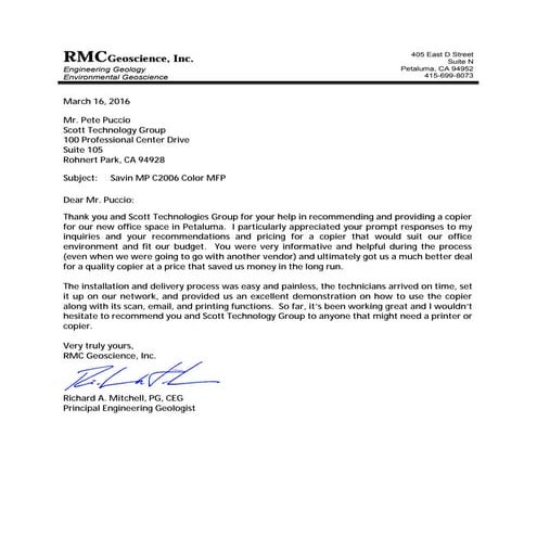 Copier Letter of Recommendation | PDF