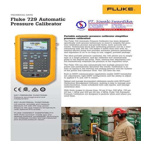 Technical Data Fluke 729 | PDF