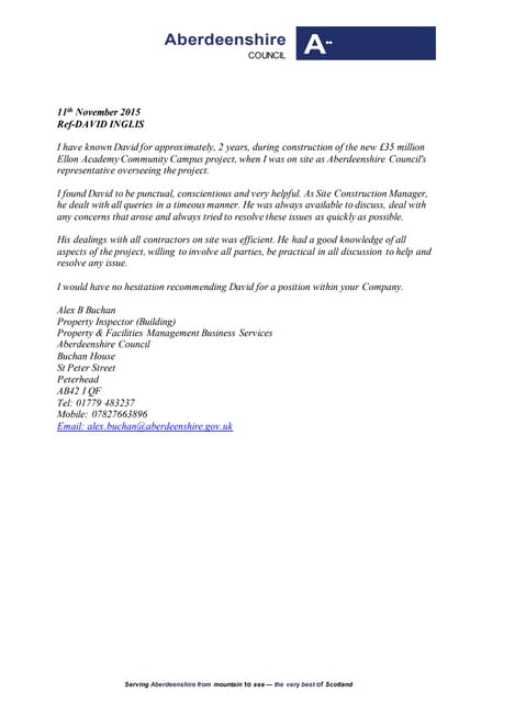 Letter of Reference - Alessandro Mazzi Minter Ellison | PDF