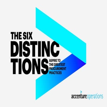 The Six Distinctions of Procurement | PDF