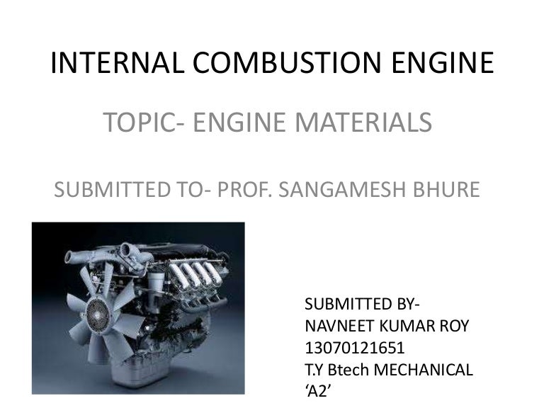 ENGINE MATERIALS