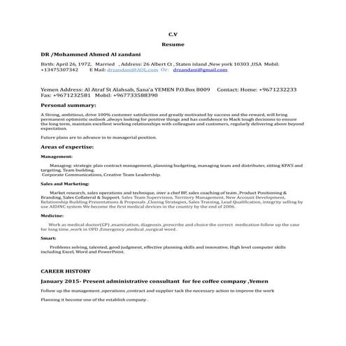 (729974067) resume mohammed | PDF | Business Administration | Business