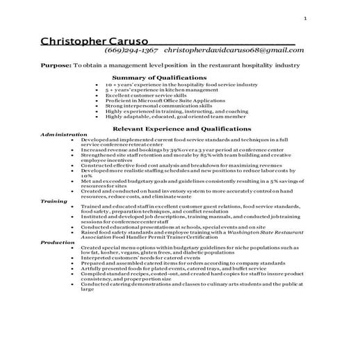 DONALD HALL basic resume | PDF