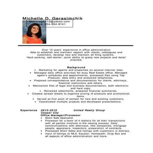 MG 2015 Resume | PDF